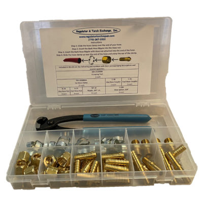 3/8″ Hose Repair Kit & Crimping Tool – Regulator and Torch Exchange, Inc.