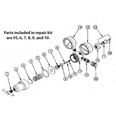 Uniweld RMC100 REPAIR KIT – Regulator and Torch Exchange, Inc.