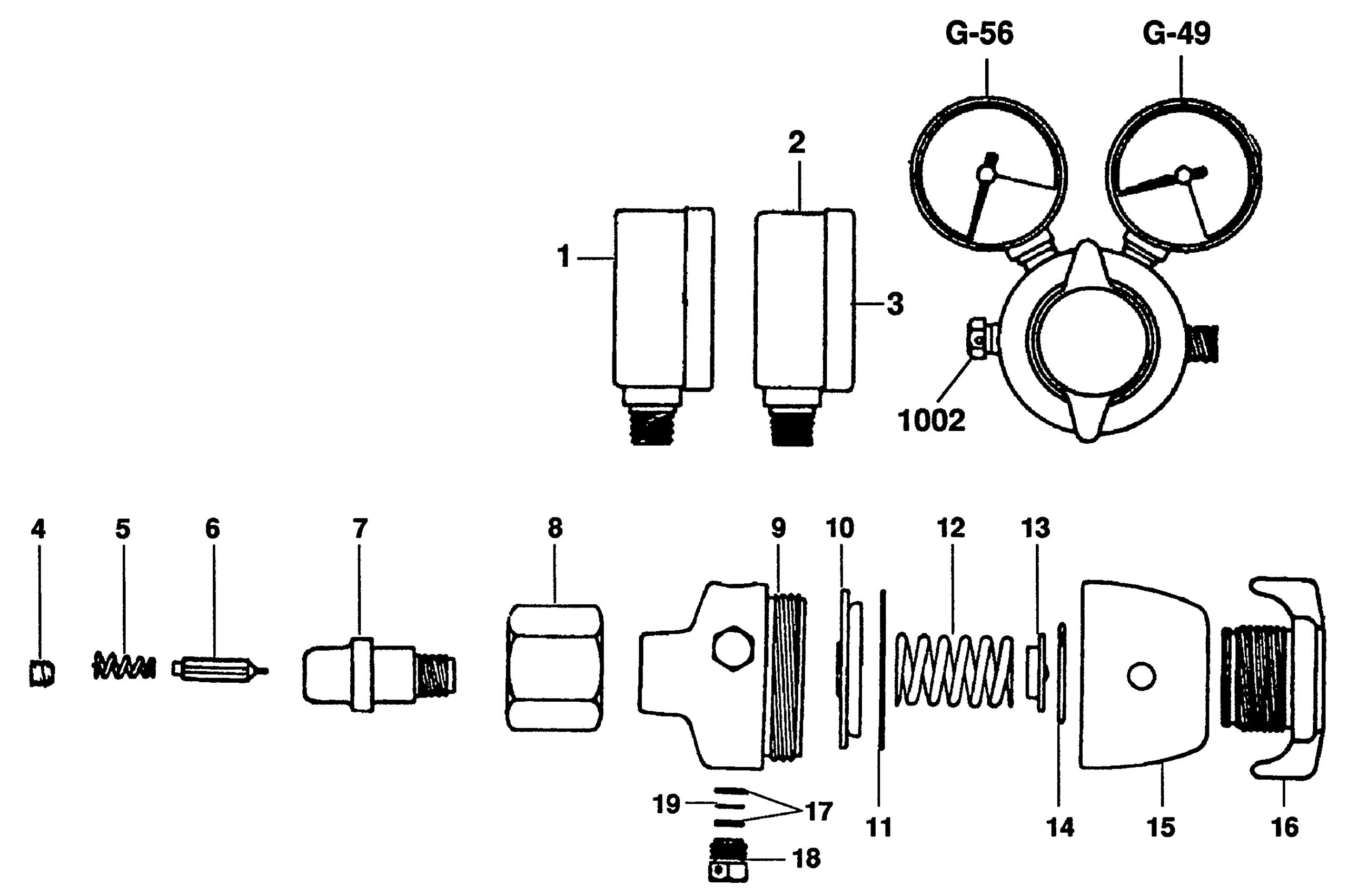Uniweld New Style CGA 540 Nut and Nipple – Regulator and Torch Exchange ...